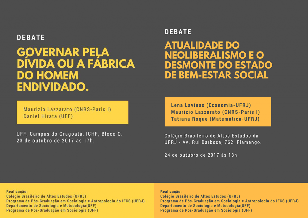 Ciclo de Debates com Maurizio Lazzarato no Rio de Janeiro - Rede ...