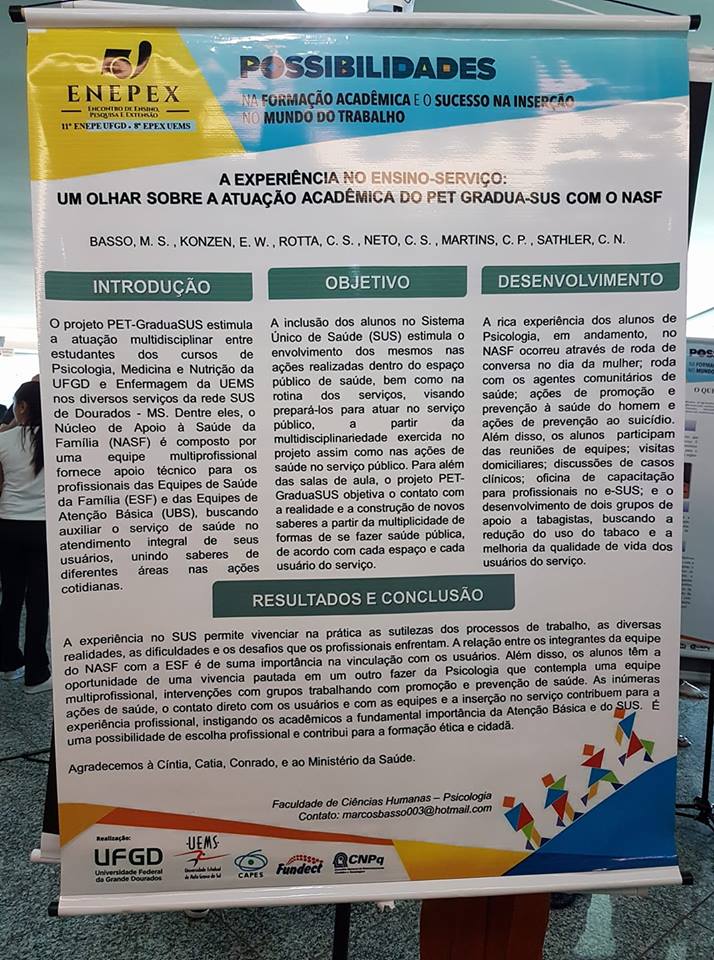 A experiência no SUS: um olhar dos alunos sobre a atuação do NASF em ...