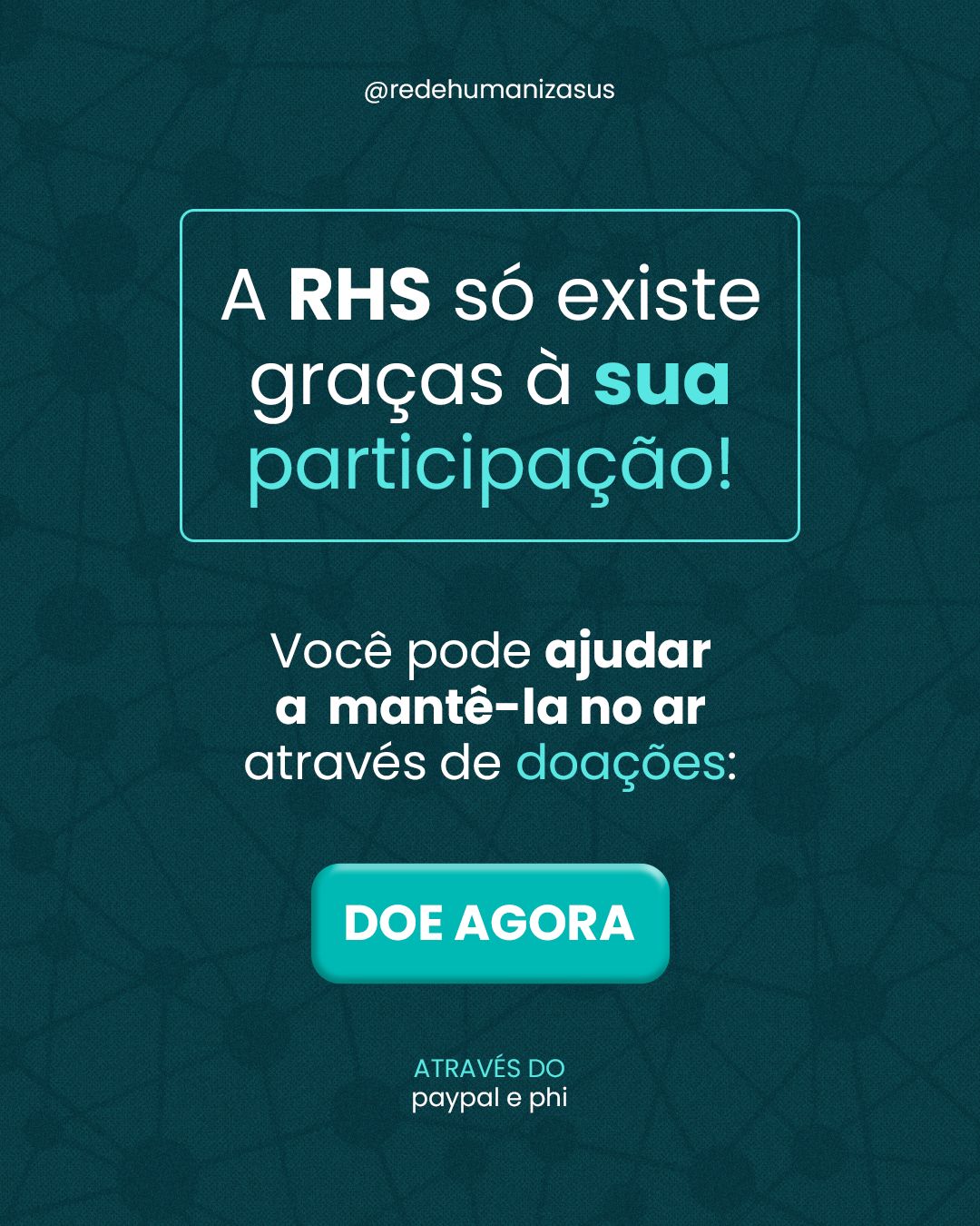 15 anos da Rede HumanizaSUS! | Rede Humaniza SUS - O SUS QUE DÁ CERTO