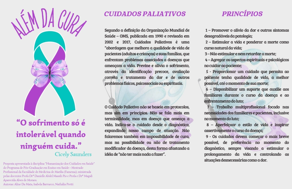 Desenvolvimento de um folder explicativo sobre cuidados paliativos ...